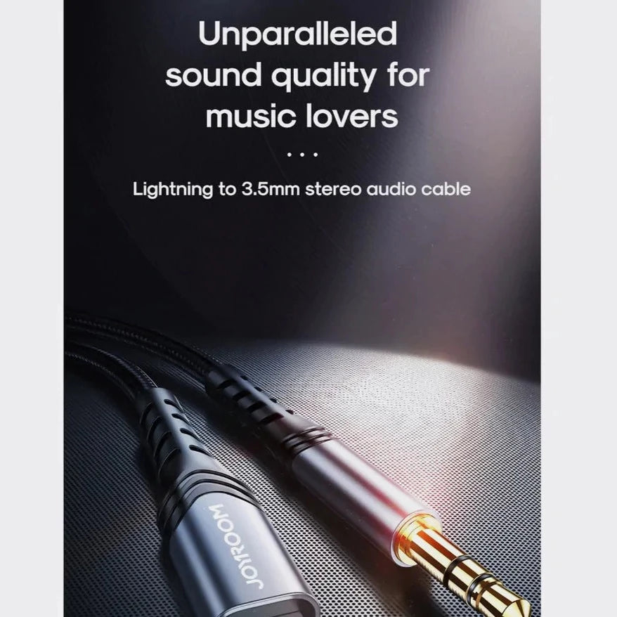 SY-A02 JOYROOM 8 Pin to 3.5mm Port High-fidelity Audio Cable